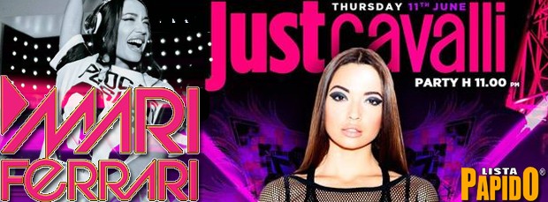 Dj Mari Ferrari Just Cavalli Milano Giovedi 11 Giugno 2015