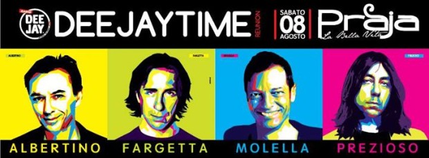 Deejay Time Reunion a Gallipoli con Albertino, Fargetta, Molella e Prezioso